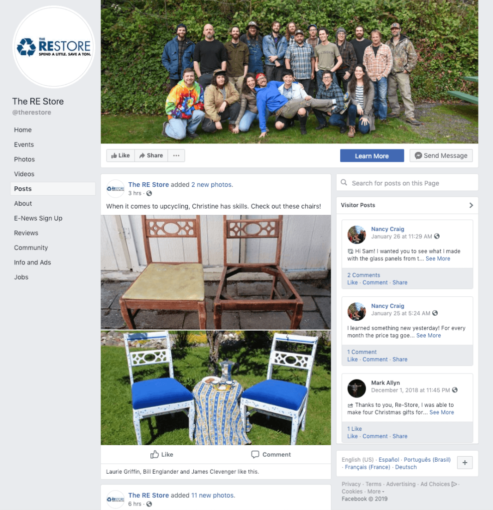 Find our latest inventory everyday on Facebook | The RE Store